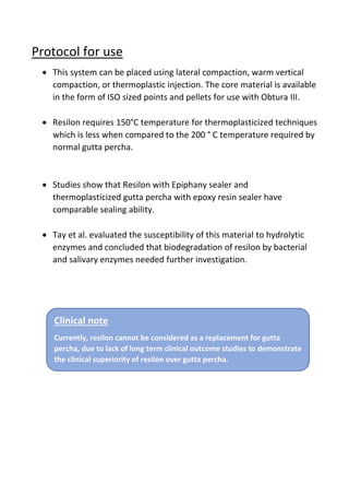 Obturating Material | DOCX