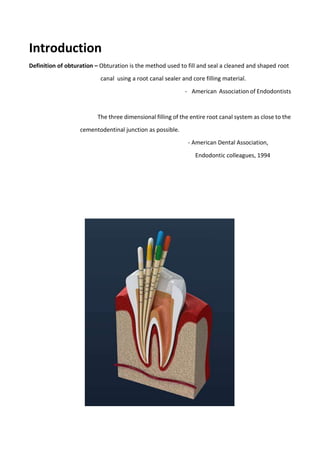 Obturating Material | DOCX