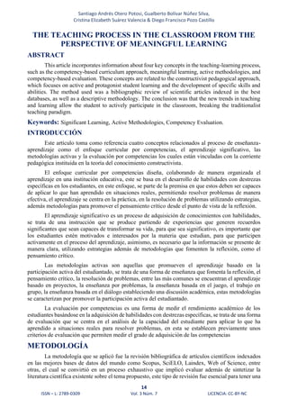 EL PROCESO DE ENSEÑANZA EN ELAULA DESDE LAPERSPECTIVA DELAPRENDIZAJE ...