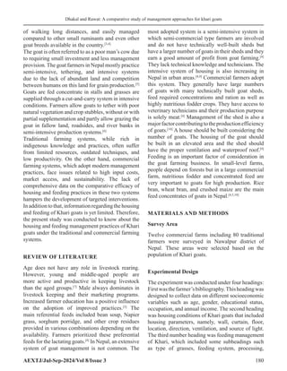 A Comparative Study of Management Approaches for Khari Goats in ...