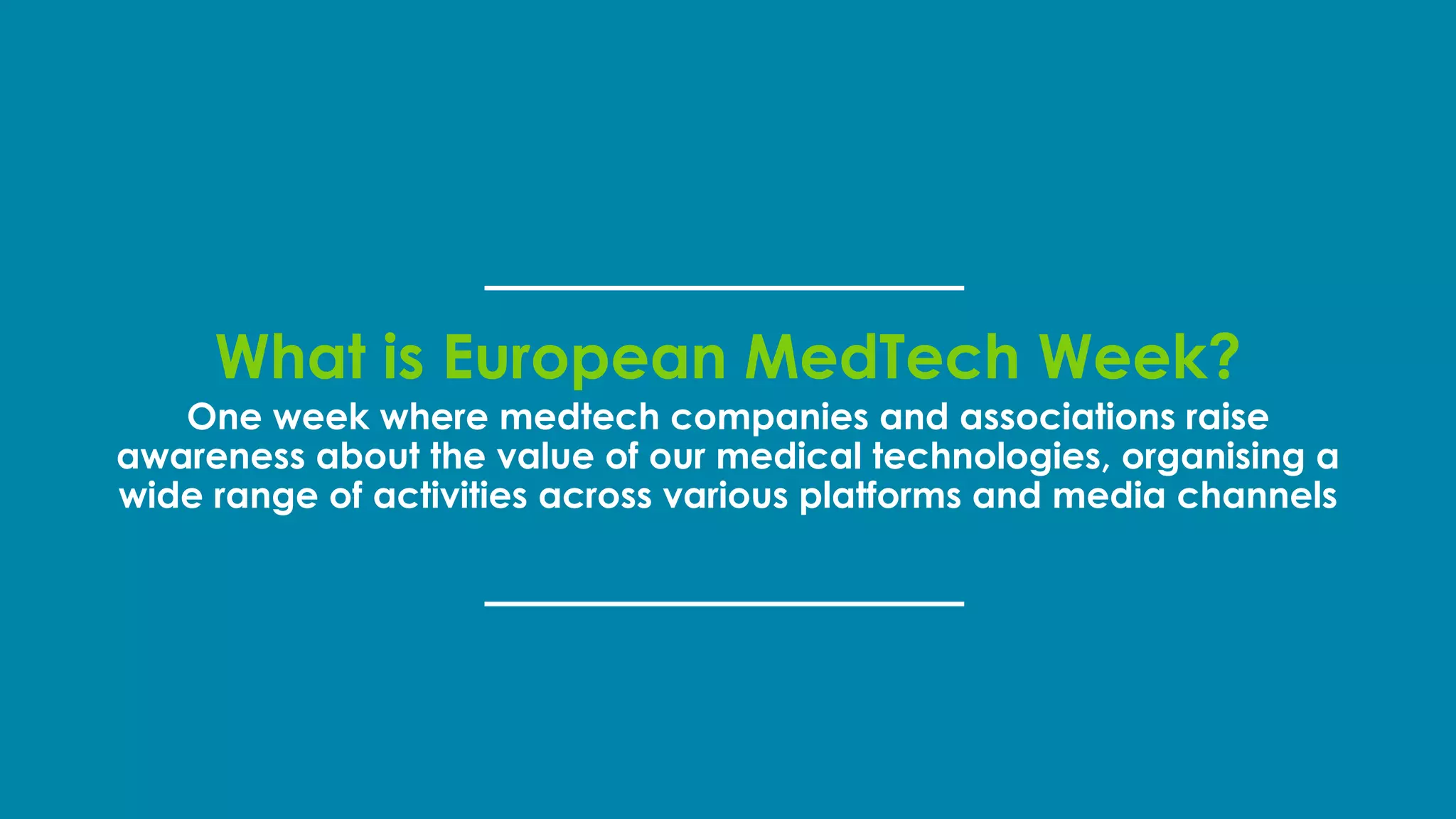European MedTech Week presentation | PDF