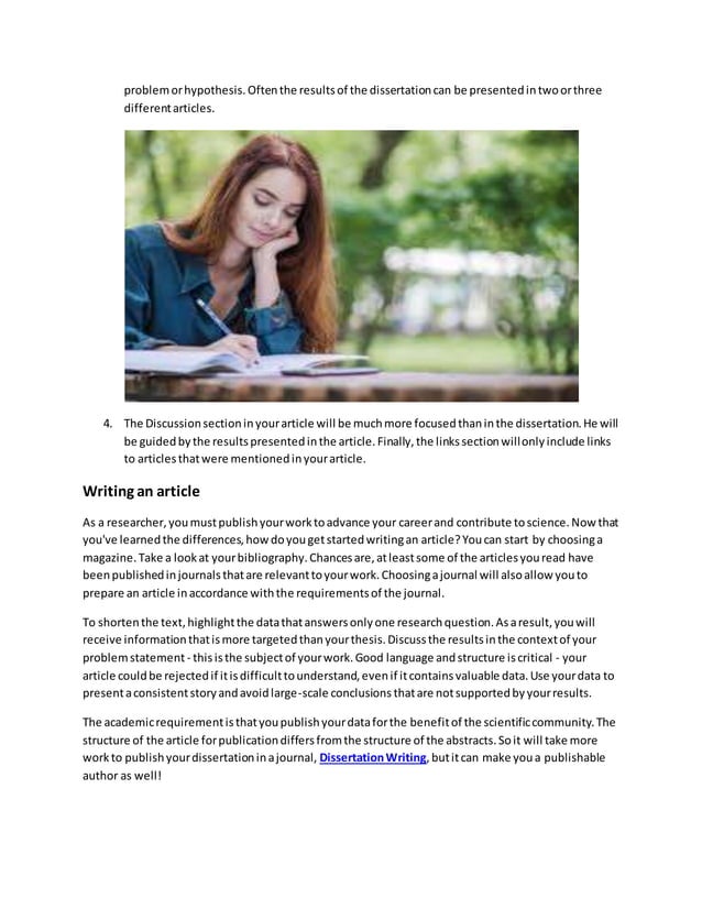 Dissertation Writing | DOCX