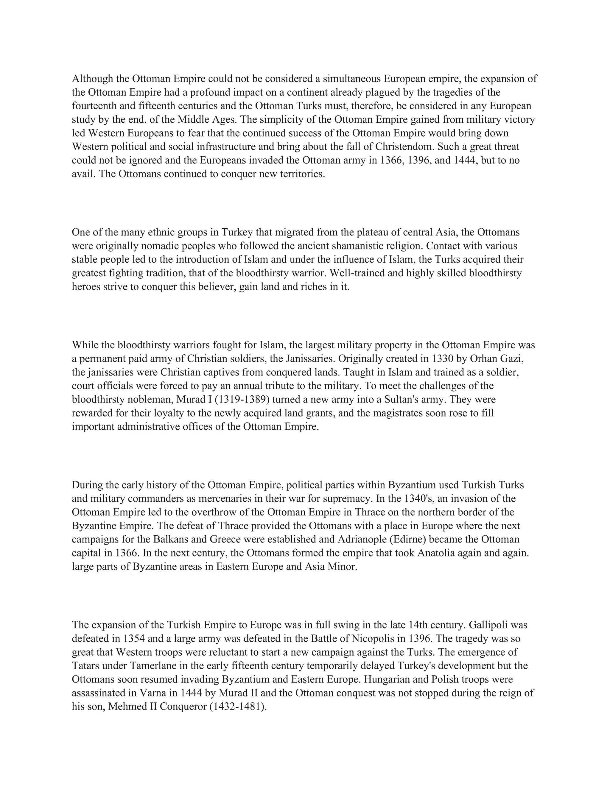 Introduction To Ottoman Empire - Arts And Architecture | PDF