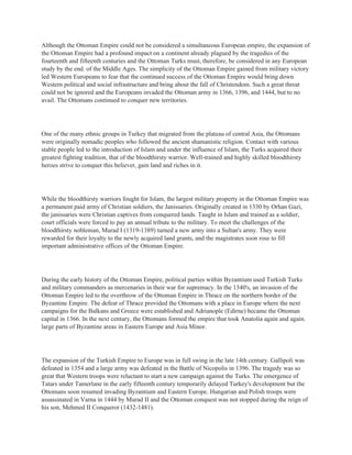 Introduction To Ottoman Empire - Arts And Architecture | PDF