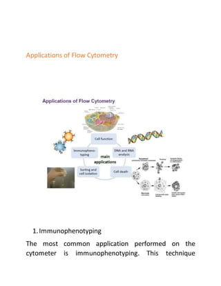 Principle and applications of flow cytometry | DOCX