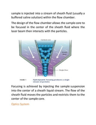 Principle and applications of flow cytometry | DOCX