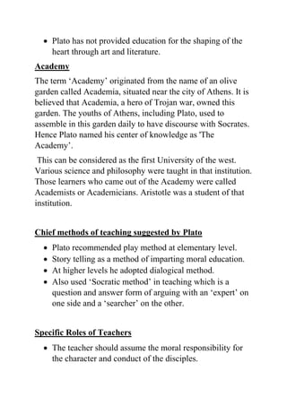 Plato the Western Thinker | PDF