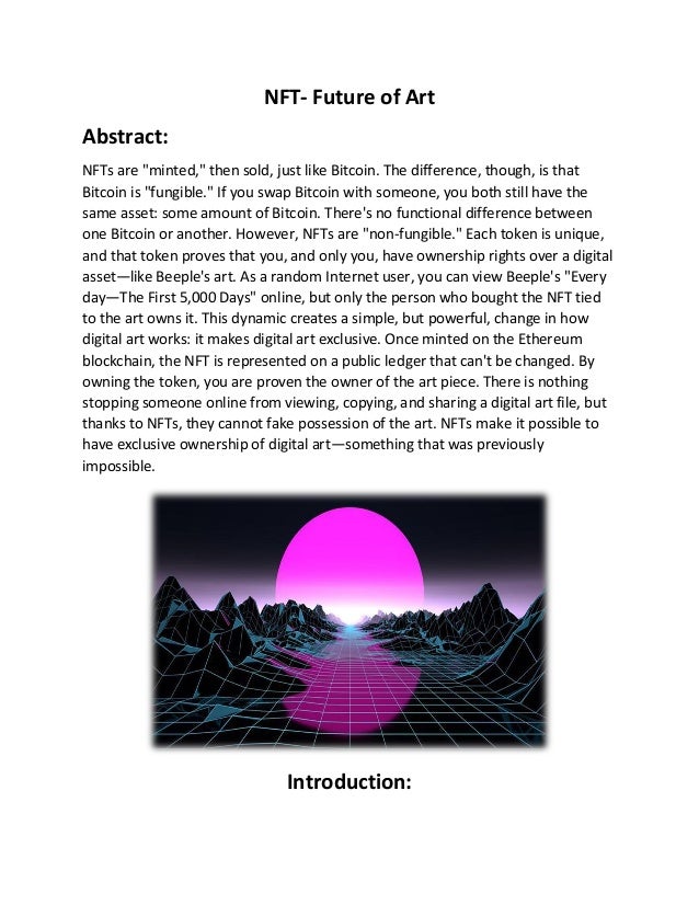 NFT- Future of Art | PDF