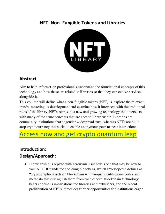 NFT- Non- Fungible Tokens and Libraries.pdf