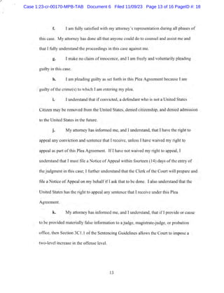 Former State Rep Pleads Guilty to Conspiracy | PDF