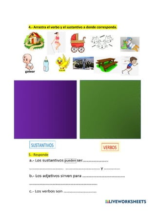 SUSTANTIVOS Y ADJETIVOS Y VERBOS Y SUSTA | PDF