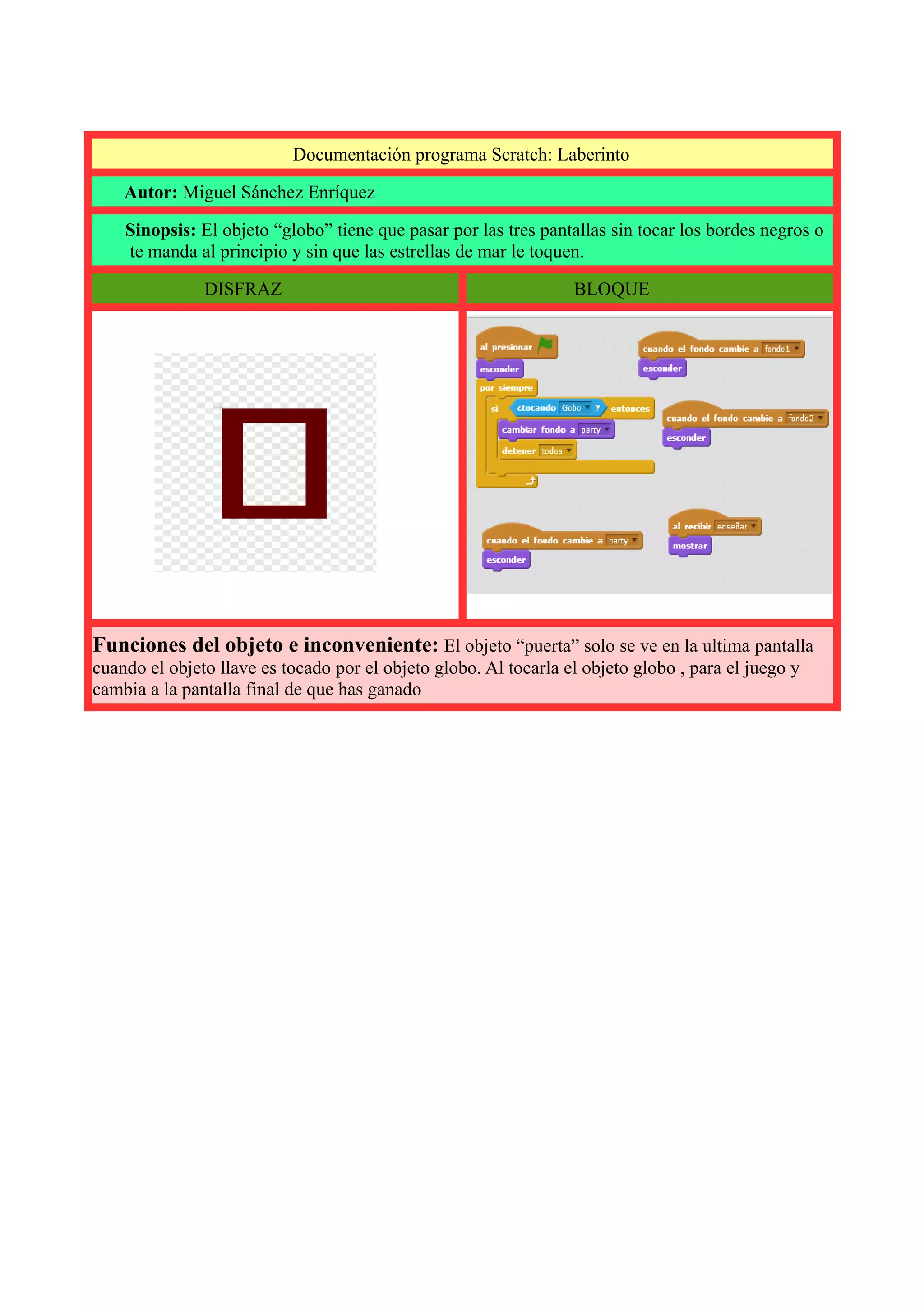 Documentación juegos globo comecocos y mario | PDF