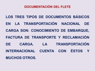 Documentacion del transporte | PDF