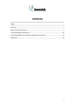 Documentacion uromune | PDF