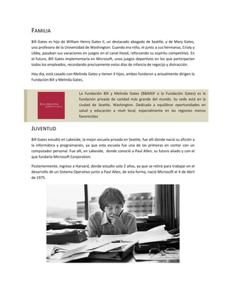 Bill Gates (Documental) | PDF