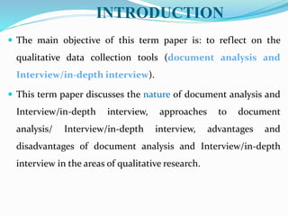 Document analysis and Interview.pptx