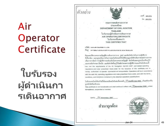 Aircraft Document and Certificates | PPT