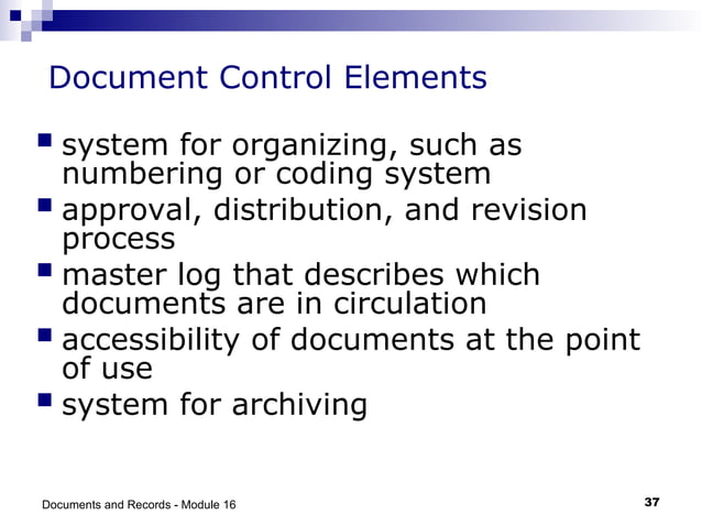 DOCUMENT AND RECORD in Quality Management System | PPT