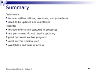 DOCUMENT AND RECORD in Quality Management System | PPT