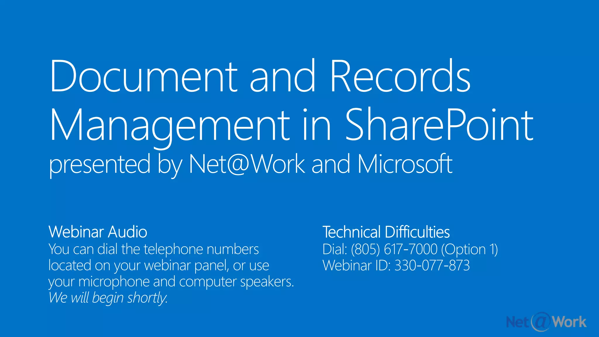 Document and Records Management in SharePoint | PPTX