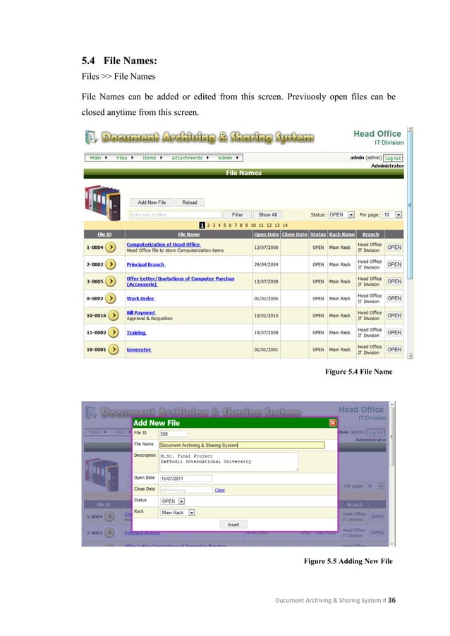 Document Archiving & Sharing System | PDF