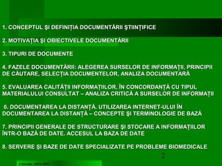 Documentarea stiintifica | PPT