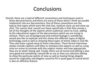 Documentaires- conventions | PPTX