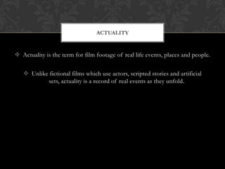 Documentaries and conventions | PPTX