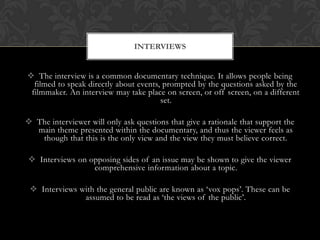 Documentaries and conventions | PPTX