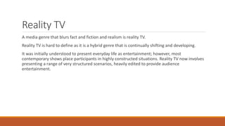 Documentaries reality | PPT