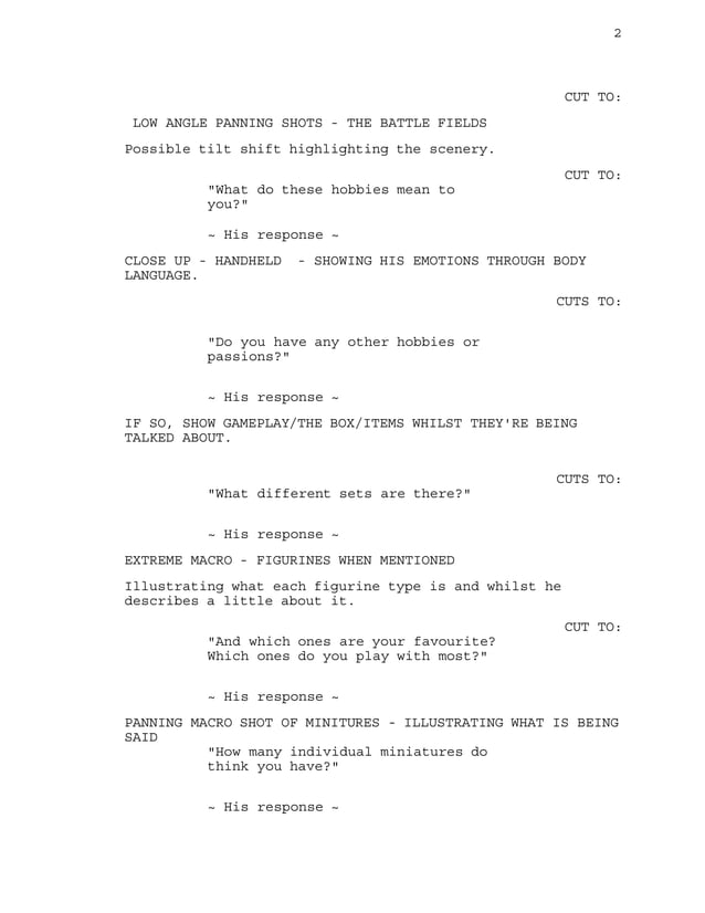 Documentary Script | PDF | Roleplaying Games | Games and Puzzles