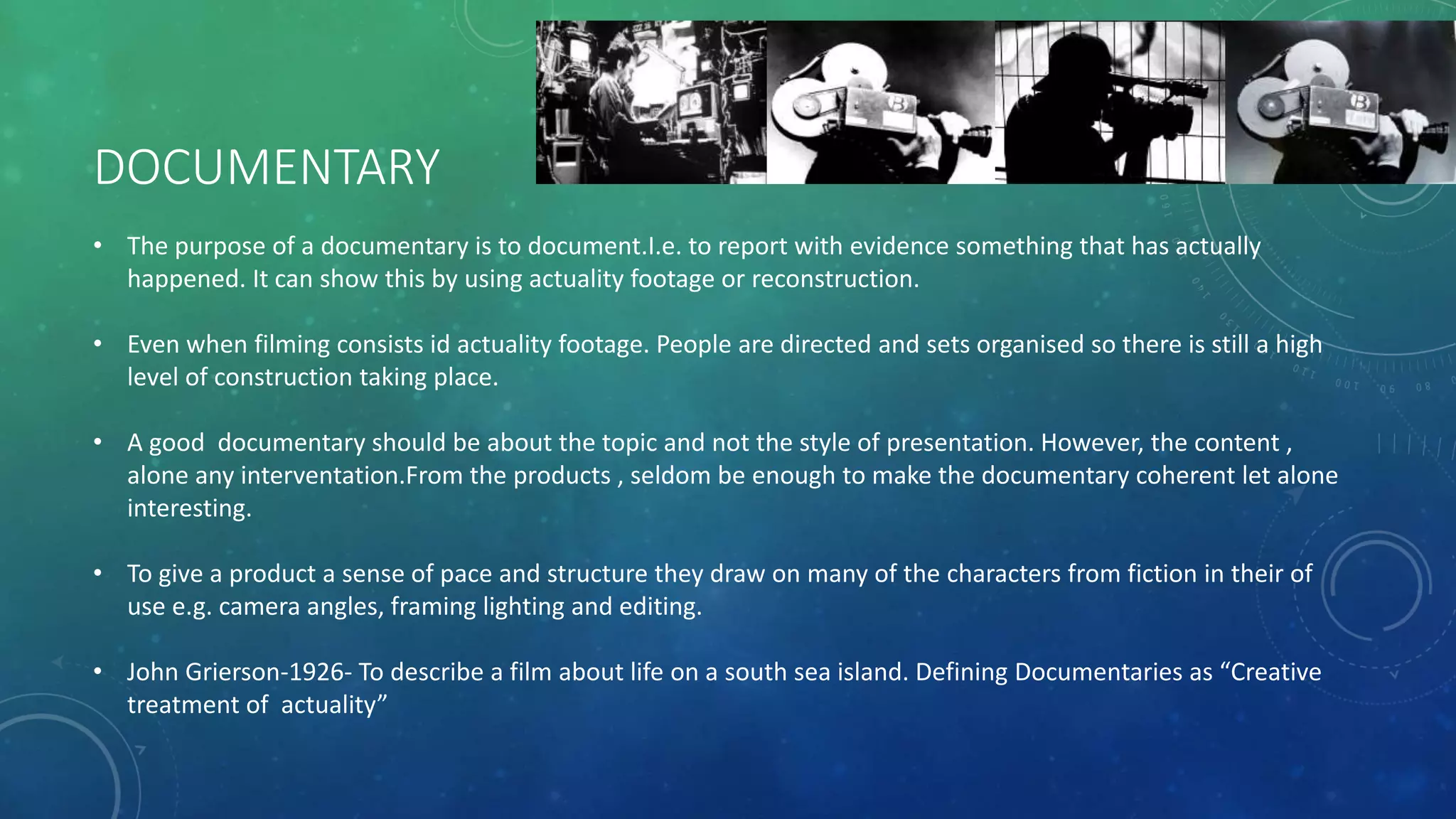 The Documentary Genre | PPTX