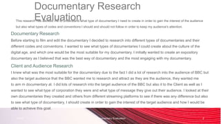 Documentary -Evaluation (1).pptx