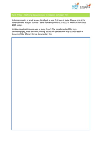 Documentary resource 1-introduction-and-what-is-documentary student | PDF