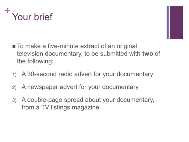 A2 Media - Documentary Research Task | PPTX | Video Production | Content Production