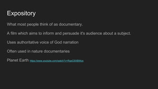 Documentary 3: Documentary Forms | PPT