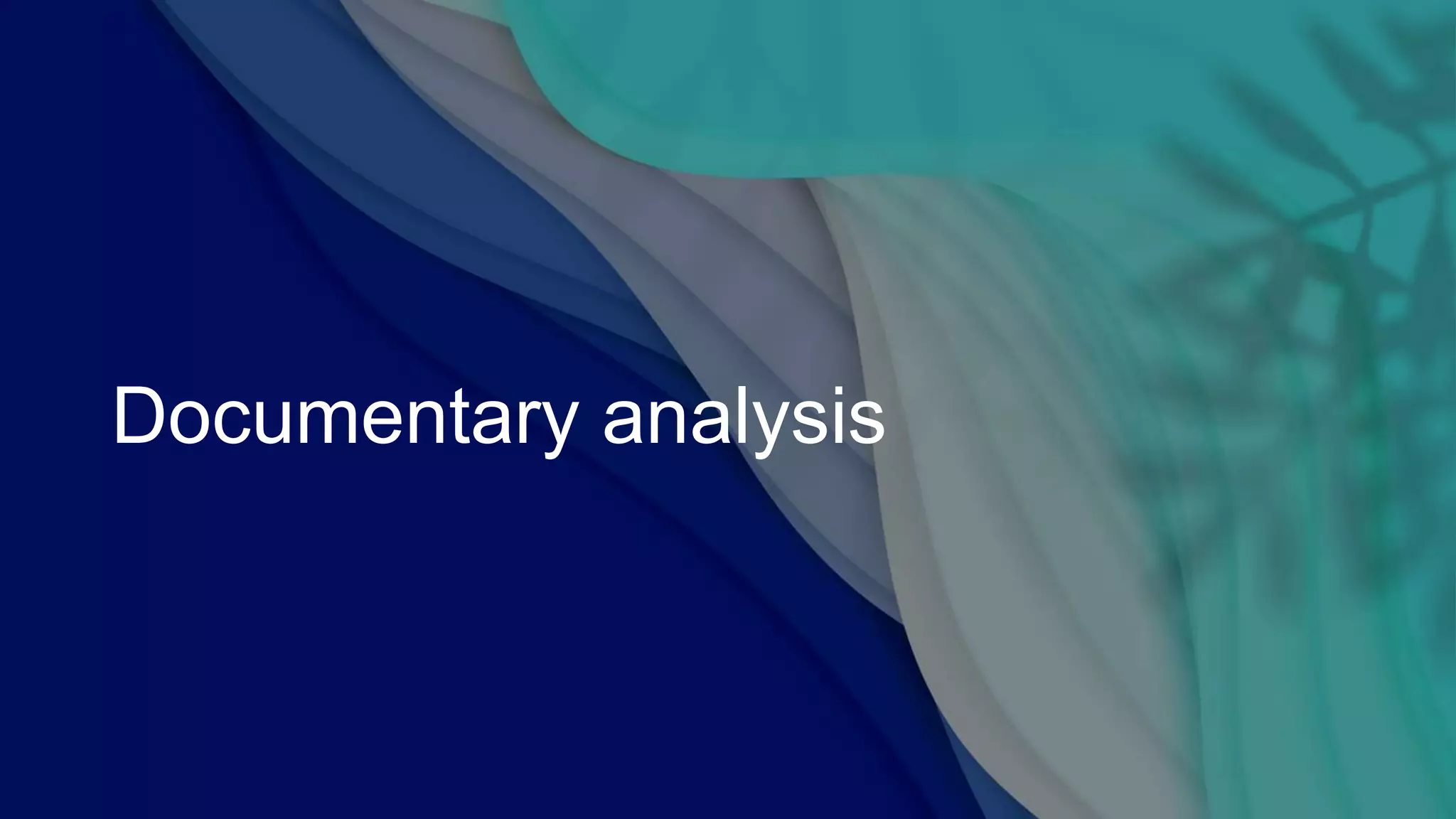 documentary analysis | PPT