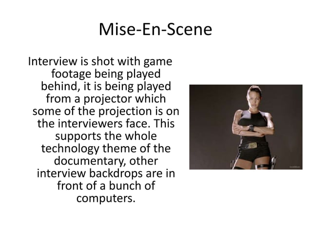 Documentary analysis tomb raider - lara croft | PPT