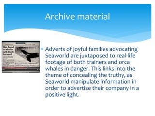 Documentary analysis of ‘blackfish’ | PPTX