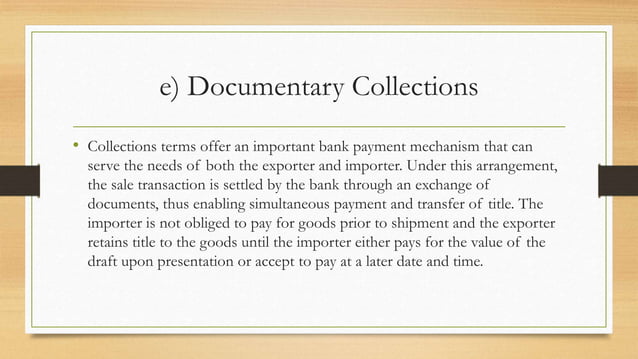 Documentary collections | PPTX