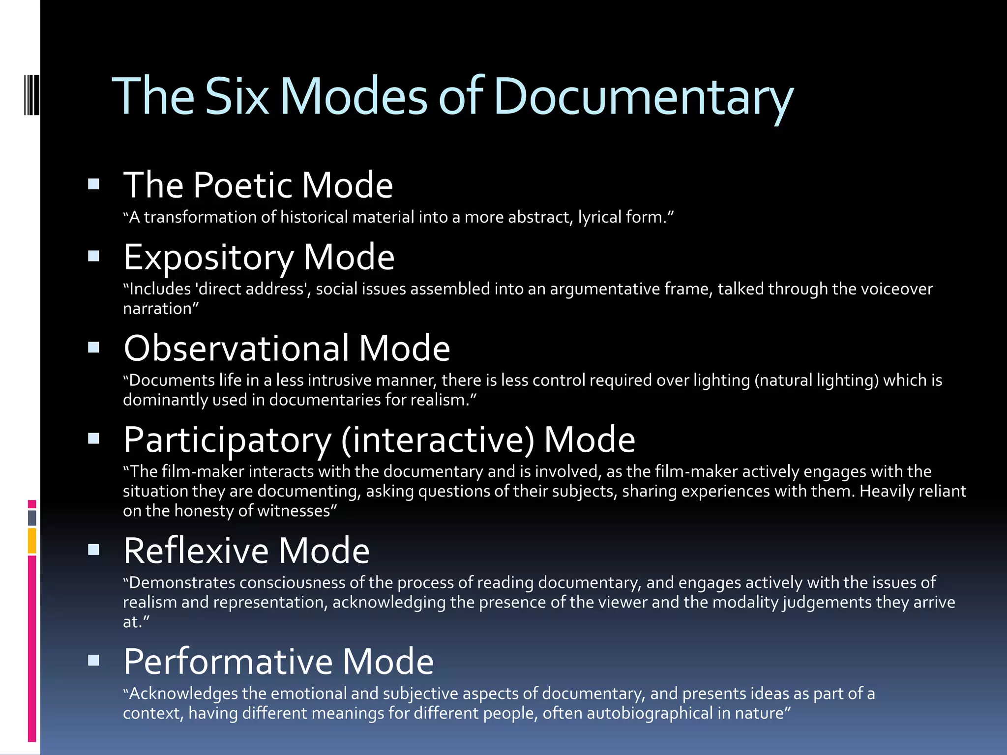Documentary Conventions | PPTX