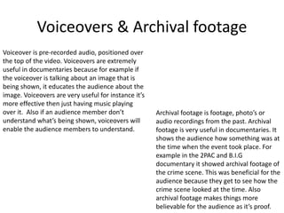 Documentary conventions amad | PPTX | Video Production | Content Production