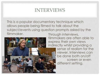 Documentary Conventions | PPT