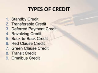 Documentary credit | PPTX