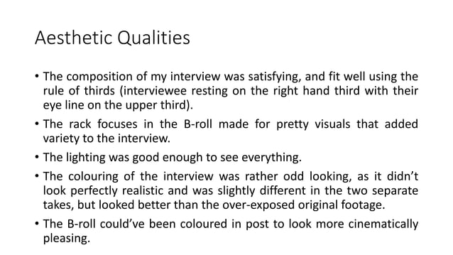 Documentary Evaluation | PPT | Free Download