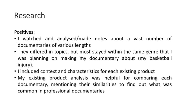 Documentary Evaluation | PPT