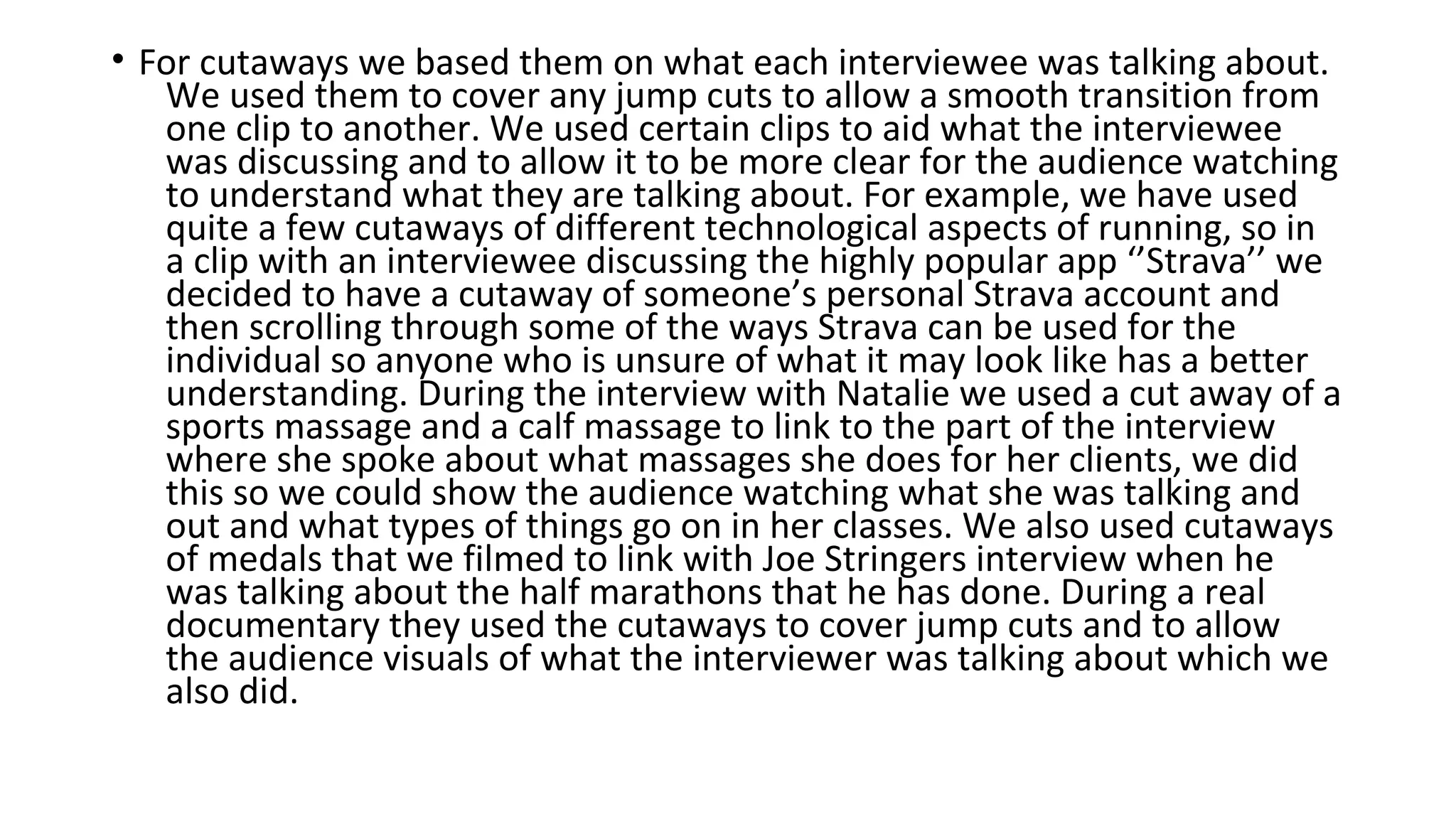 Documentary evaluation – question one | PPT