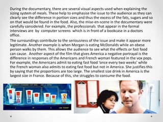 Supersize me | PPTX | Documentary | Genres
