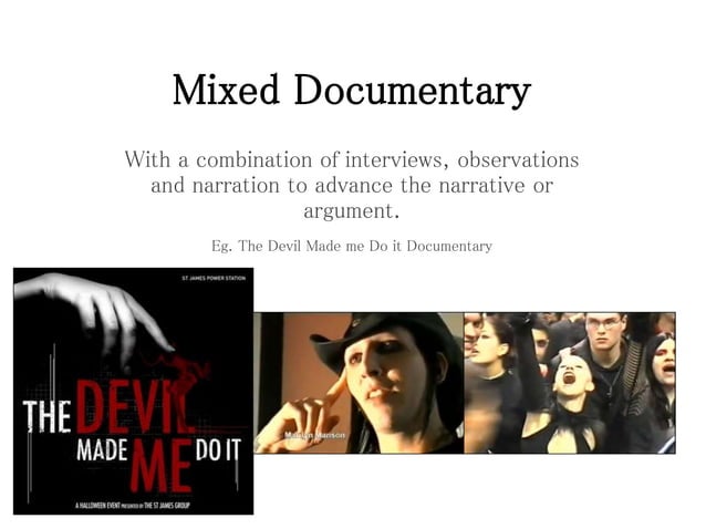 Documentary genre | PPTX | Documentary | Genres