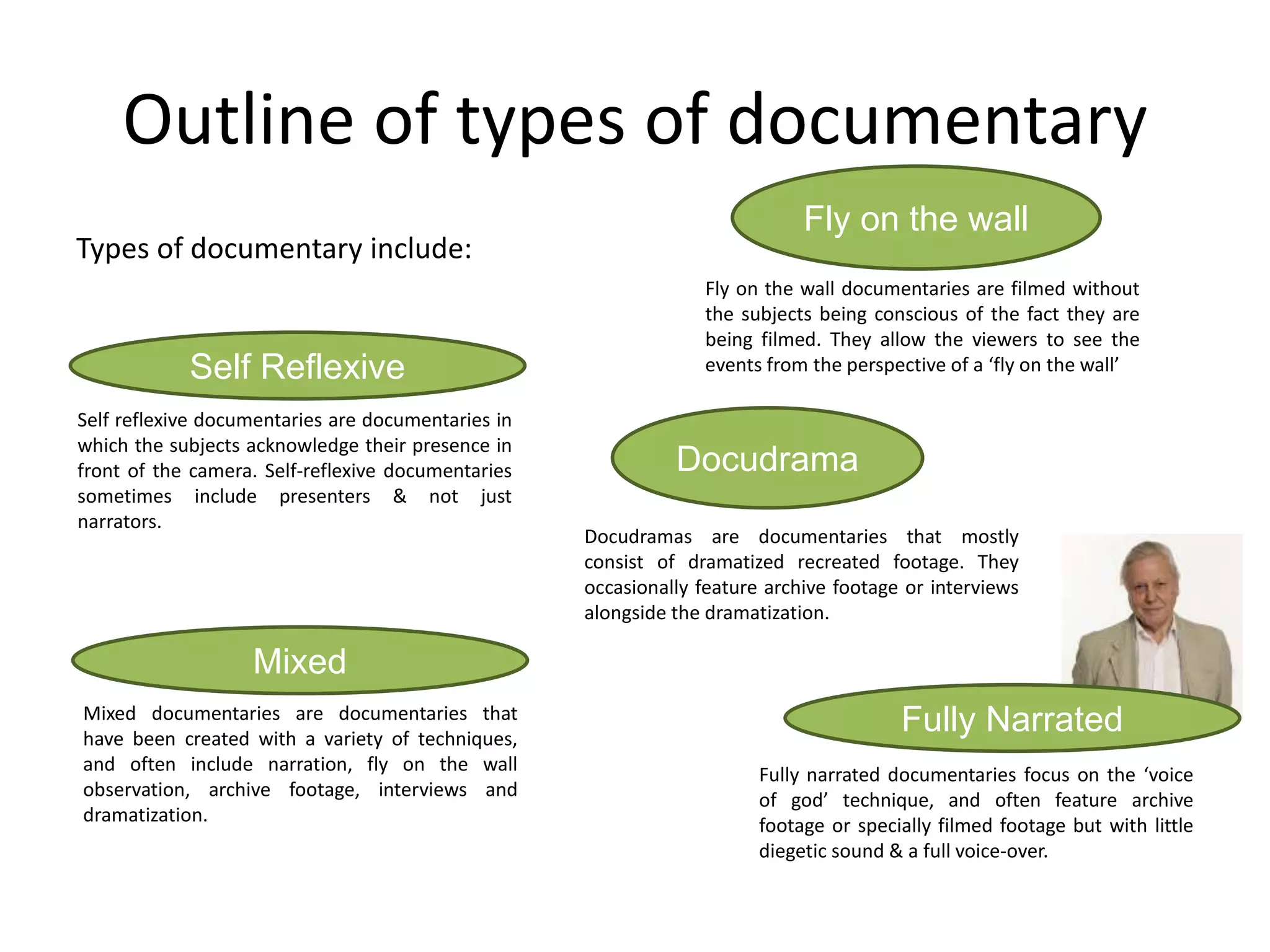 A2 Media - Documentary Genre Analysis | PPT